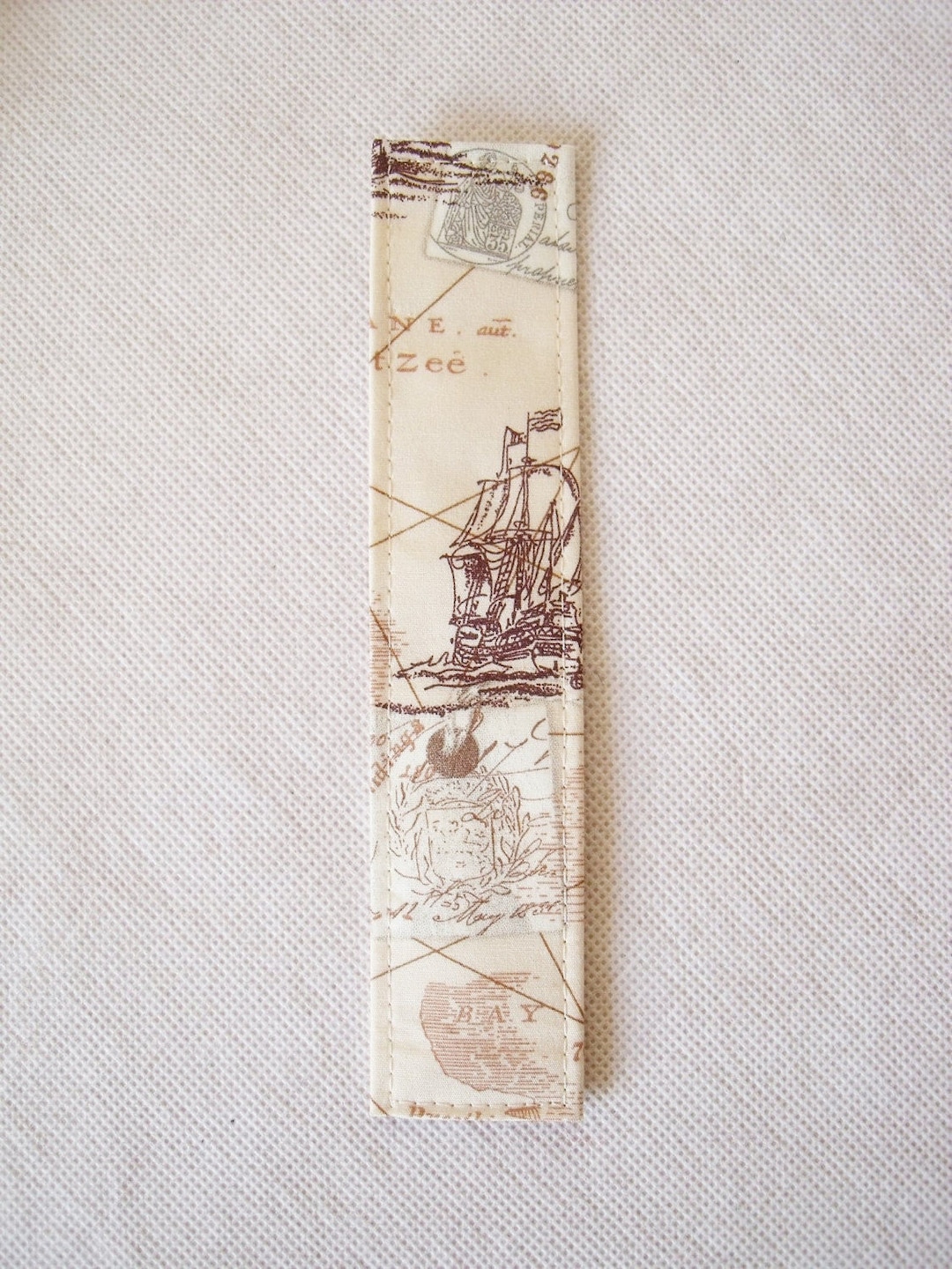 Nautical Bookmark With or Without Charm in Shades of Beige Nautical ...