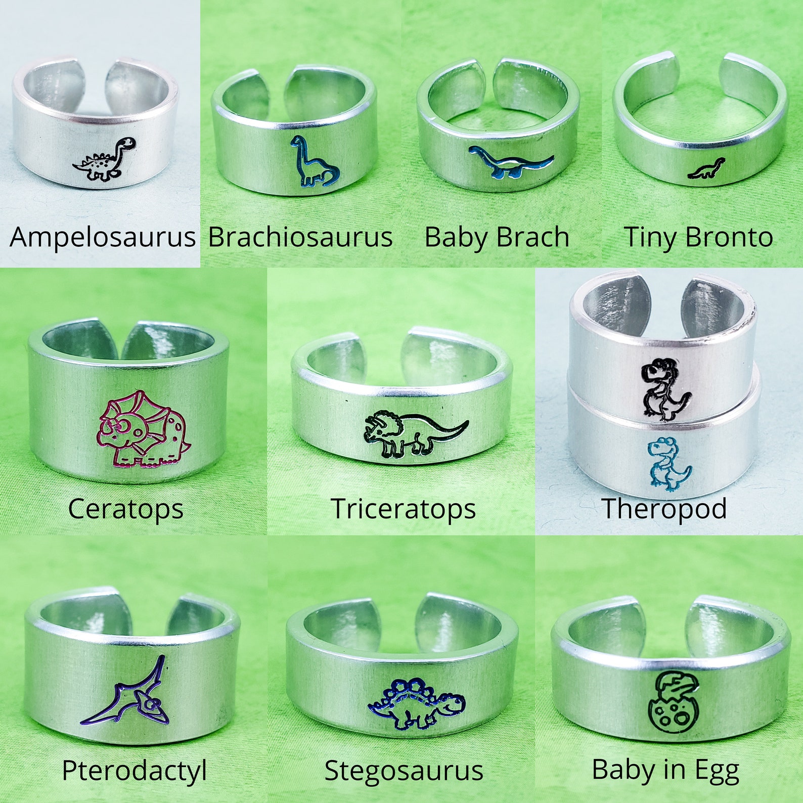 Dinosaur Ring Cute Rings Quirky Ring Dinosaur Jewelry Dino - Etsy