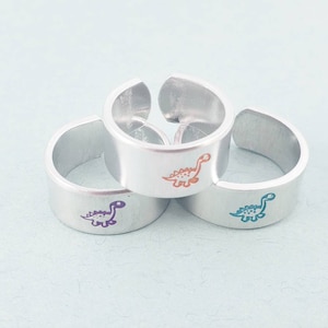Dinosaur Ring, Dinosaur Promise Ring, for Couples, Cute Rings, Quirky ...