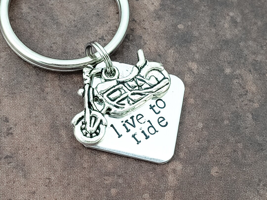 Live to Ride Key Chain, Biker Key Chain, Biker Chick Accessories ...