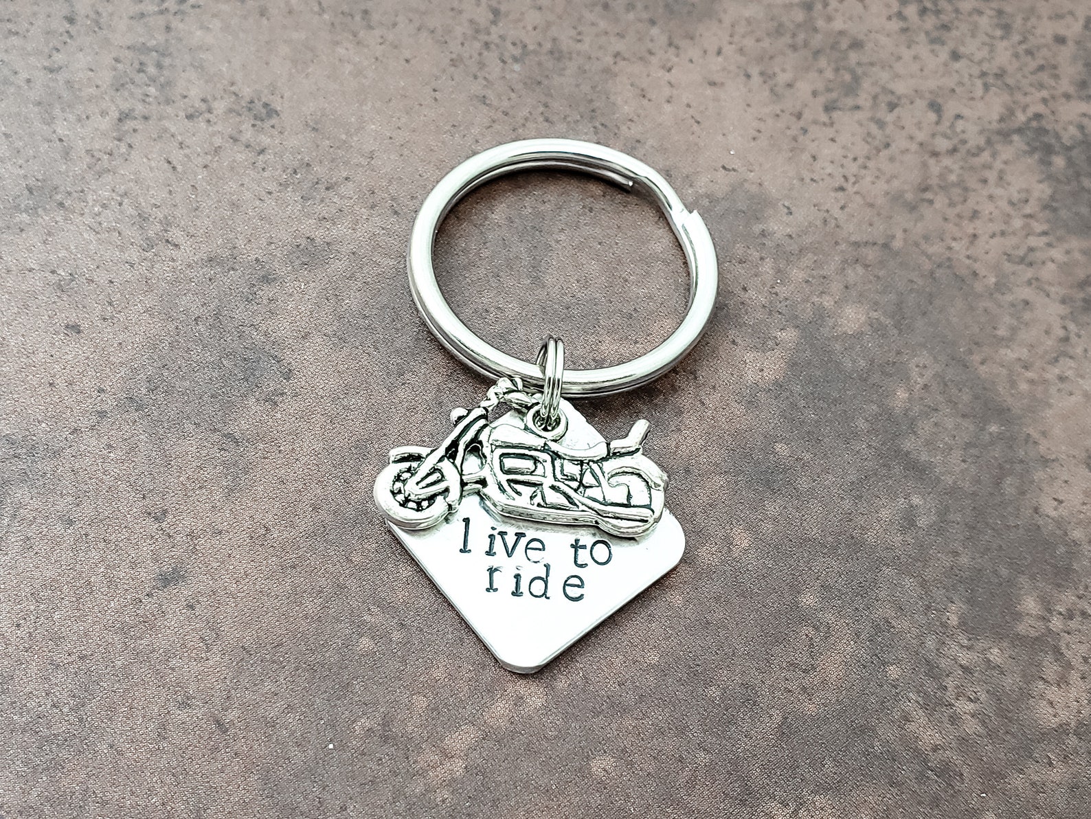 Live to Ride Key Chain Biker Key Chain Biker Chick - Etsy