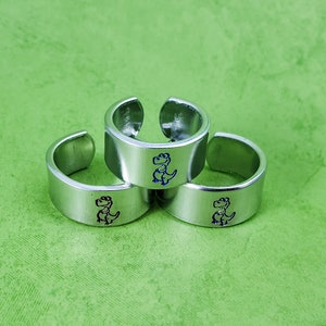 Dinosaur Ring, Dinosaur Promise Ring, for Couples, Cute Rings, Quirky ...