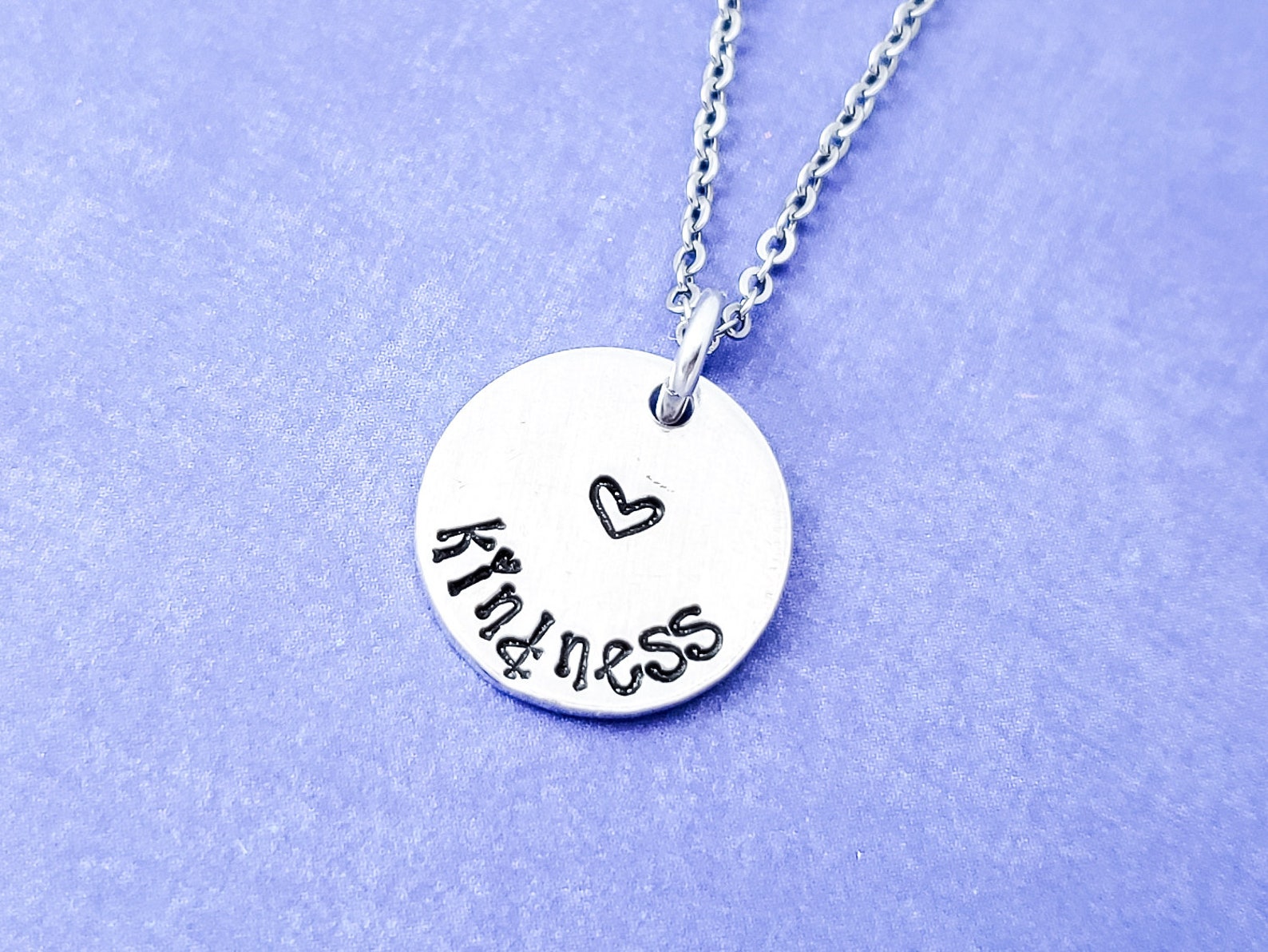 Kindness Necklace, Word of the Year Jewelry, Affirmation Necklace ...
