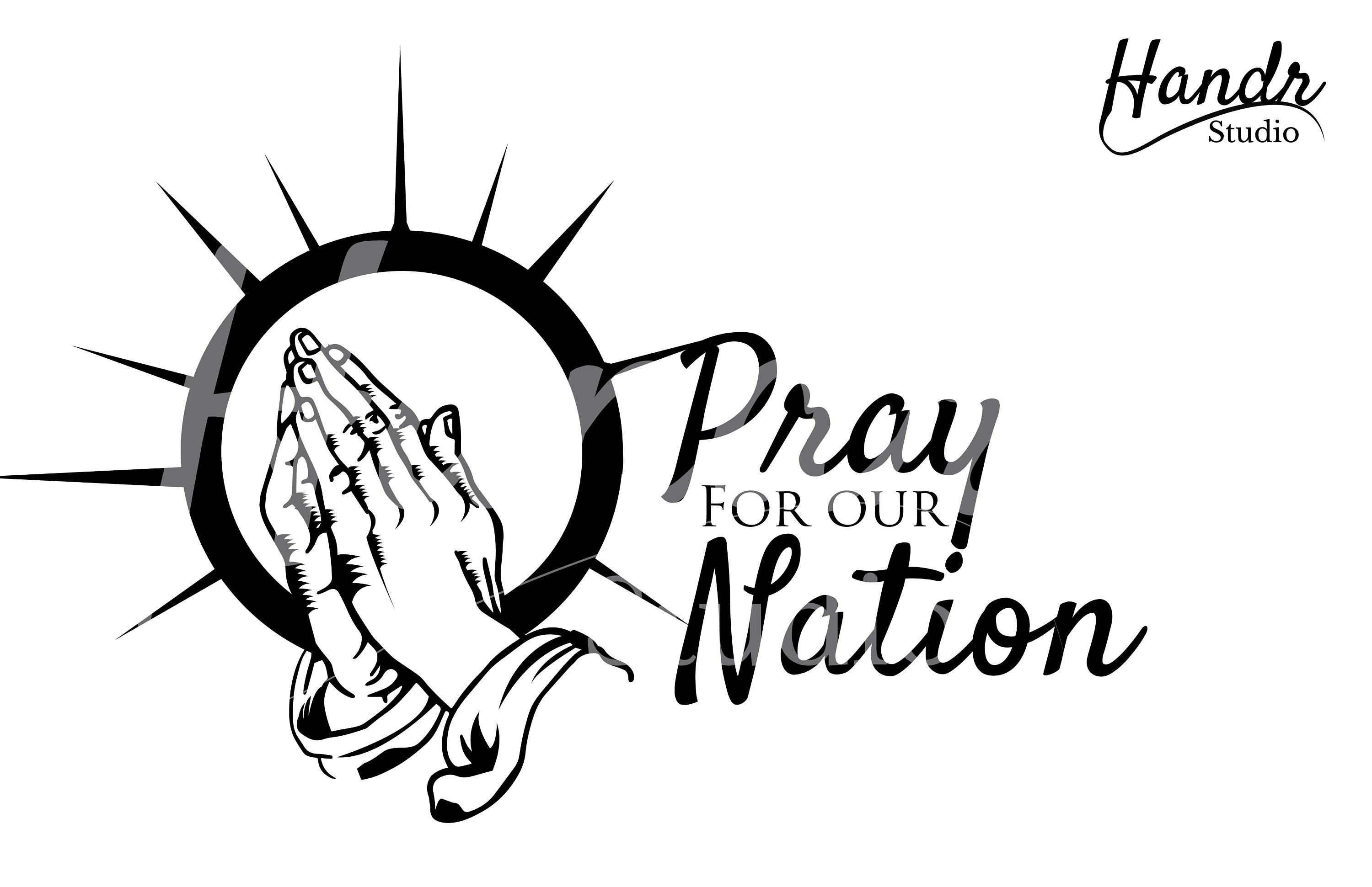 Pray for Our Nation Digital SVG File Package Instant Download - Etsy