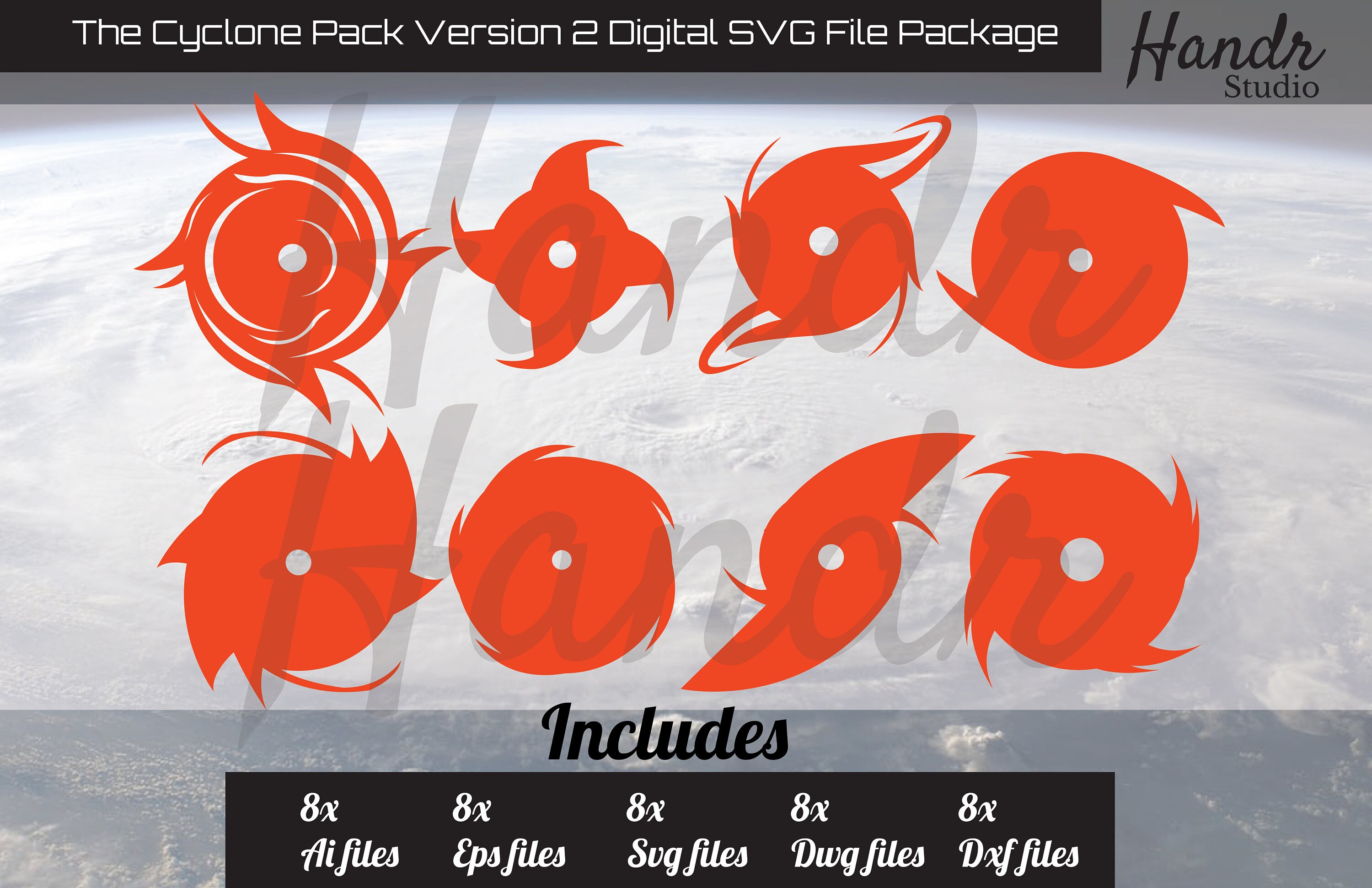 The Cyclone Package Vol#2 (8 in 1 Digital SVG File Package Instant ...