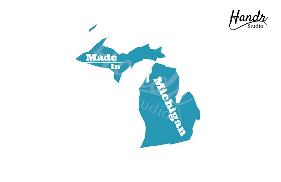 Made in Michigan Digital SVG File Package Instant Download | Etsy