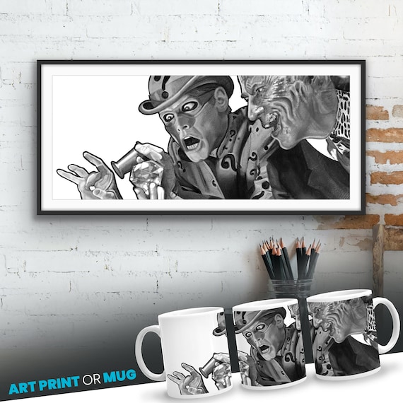 Jim Carrey The Riddler Drawing