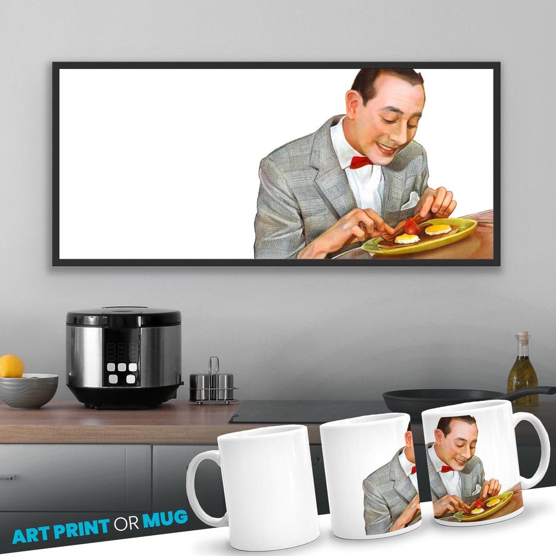 Pee-wee Herman Big Adventure Breakfast Scene Fine Art Print, Paul ...