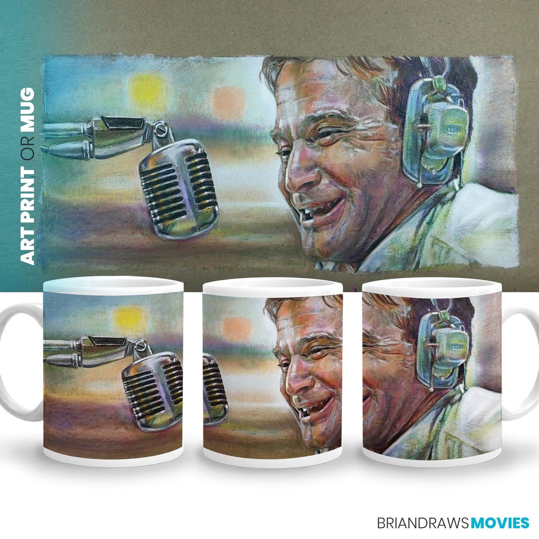 Robin Williams Good Morning Vietnam Scene Coffee Mug, Wall Decor War ...