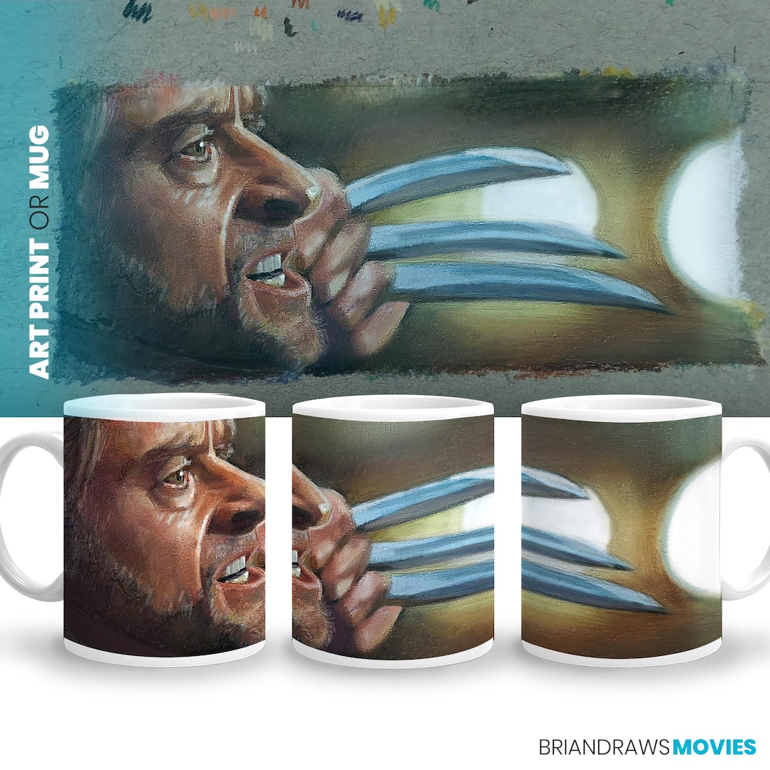 Hugh Jackman Wolverine X-men Scene Coffee Mug, Room Decor, Marvel Comic ...