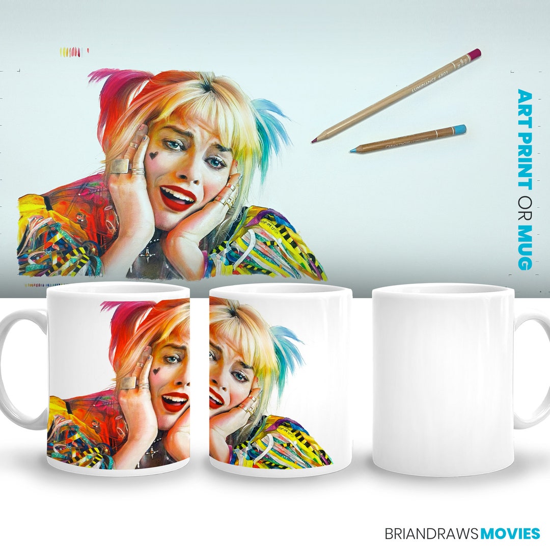 Margot Robbie Birds of Prey Coffee Mug, Harley Quinn Suicide Squad Home ...