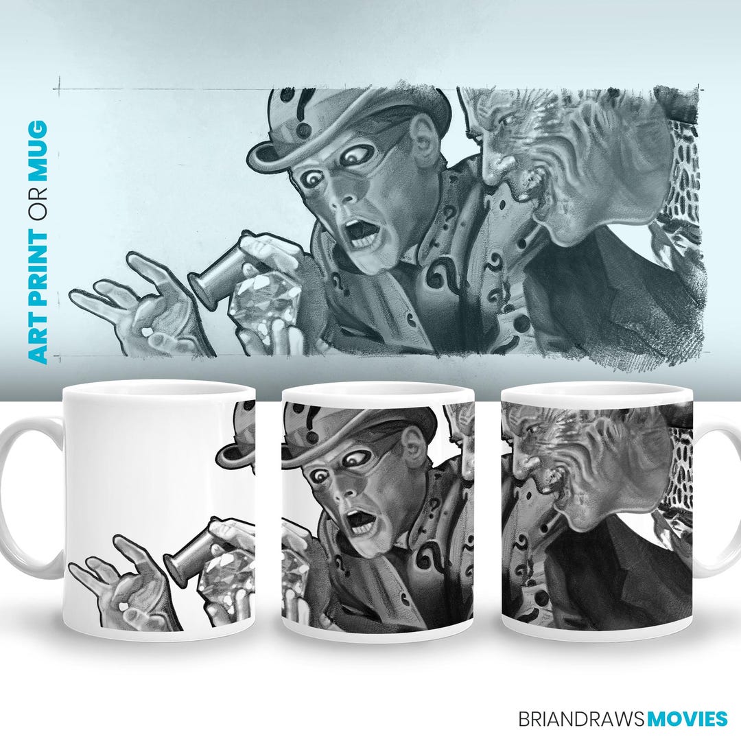 Jim Carrey Riddler, Tommy Lee Jones Two Face Coffee Mug, Forever Comic ...