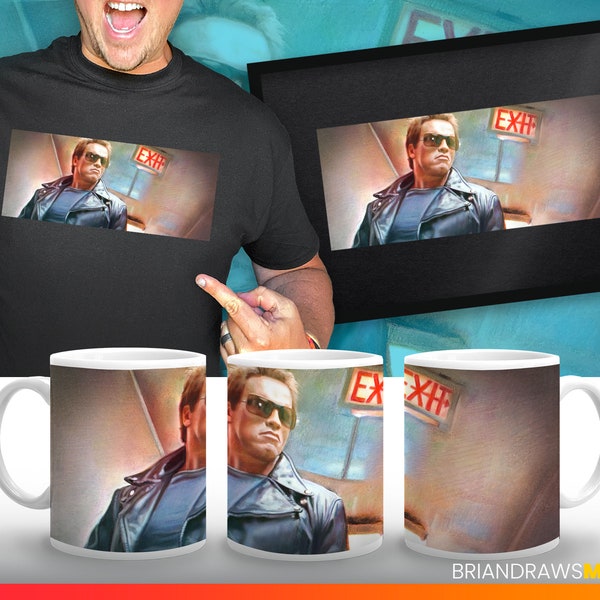 Terminator Drawing - Etsy