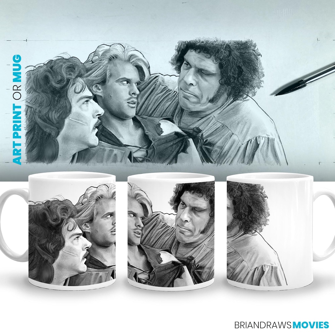 Princess Bride Scene Coffee Mug, Andre the Giant Room Decor Elwes Rob ...