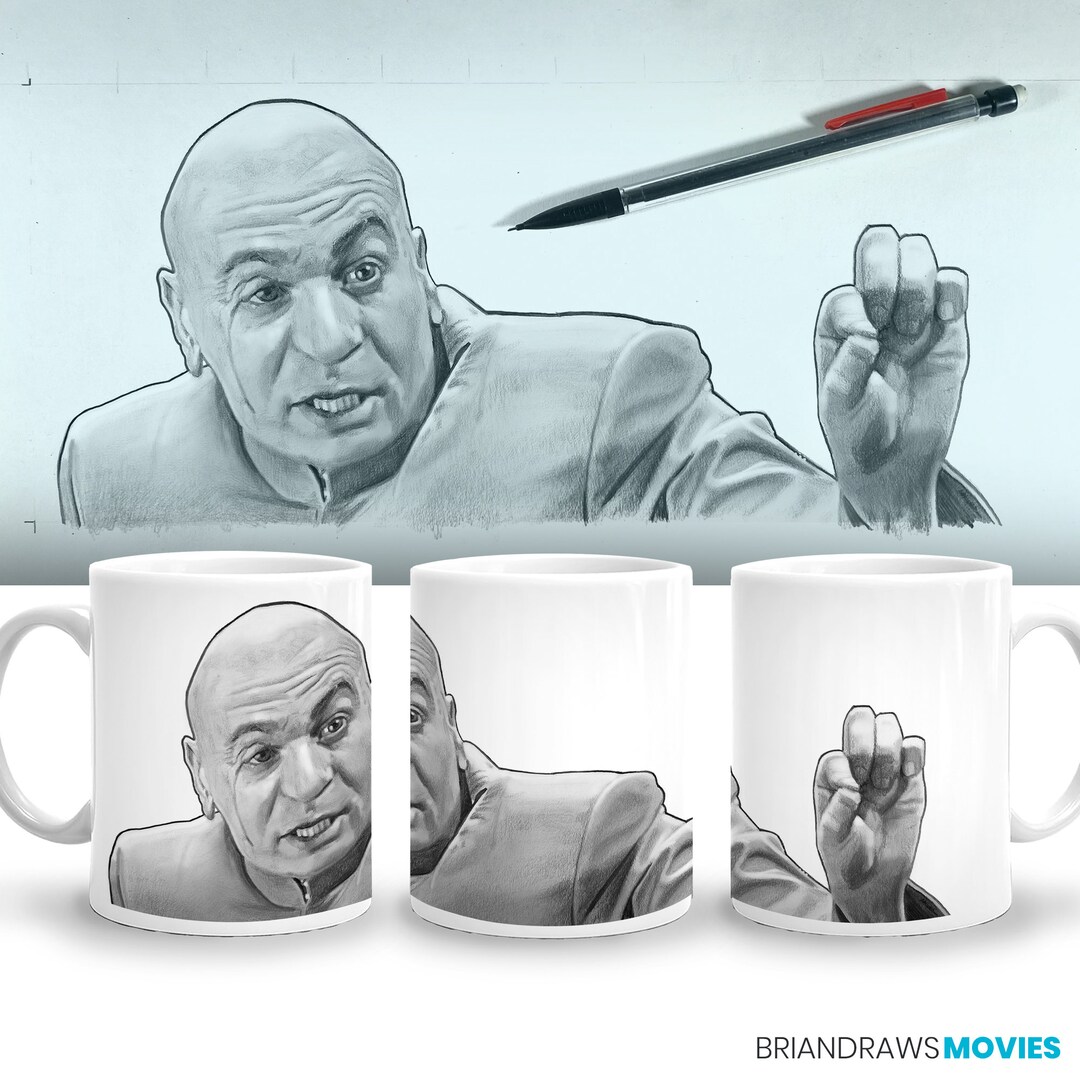 Austin Powers Dr. Evil Zip It Scene Coffee Mug Room Decor for - Etsy