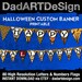 Halloween Pennant Banner Printable Vintage Alphabet Instant Download 74 ...