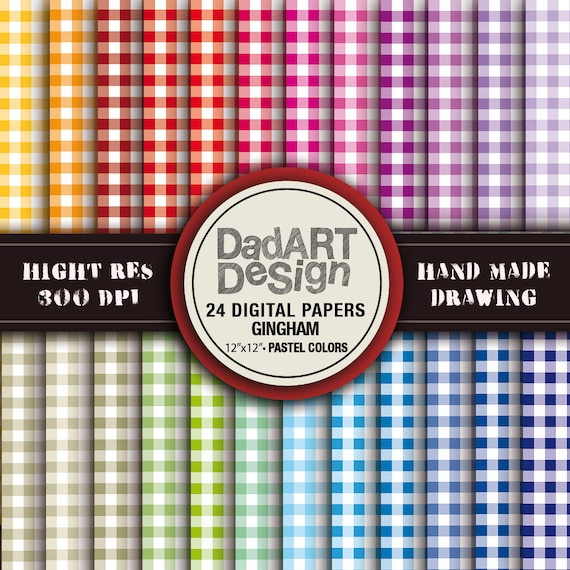 Gingham pattern pastel colors - digital paper, wallpaper, seamless ...