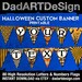 Halloween Pennant Banner Printable Vintage Alphabet Instant Download 74 ...