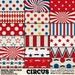 Circus Patterns Digital Paper Pack 02 | Wallpapers | Backgrounds ...