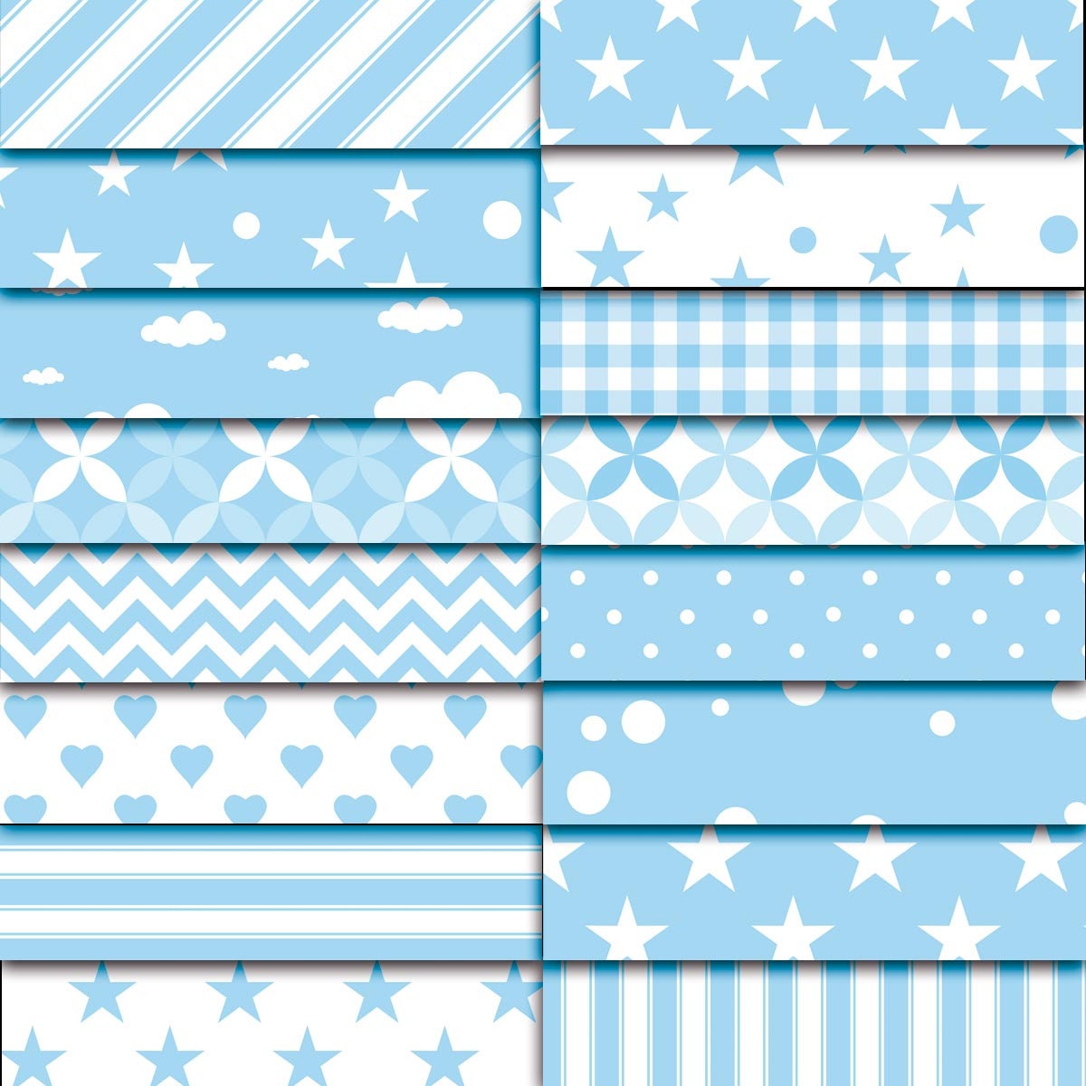 It's a Boy - Baby Shower 18 Patterns Digital Paper Pack - Etsy