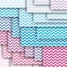 24 Chevron Patterns Pastel Colors - Digital Papers, Wallpapers ...