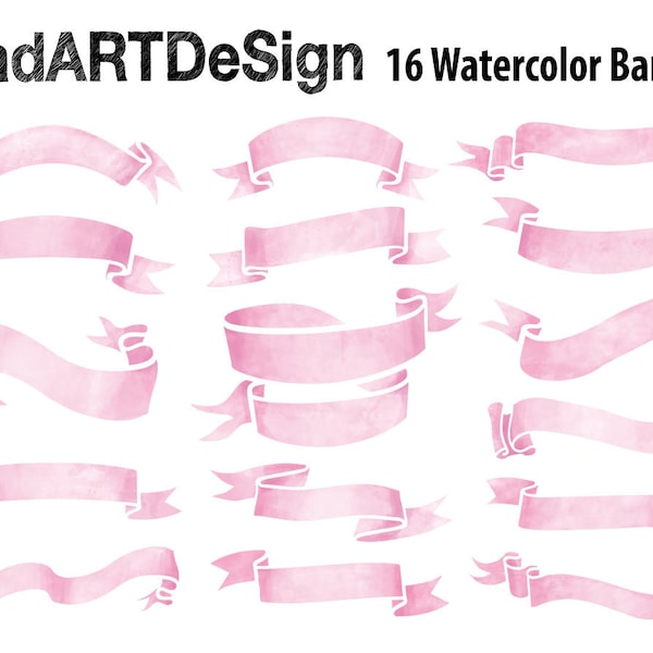 Watercolor Ribbon - Etsy