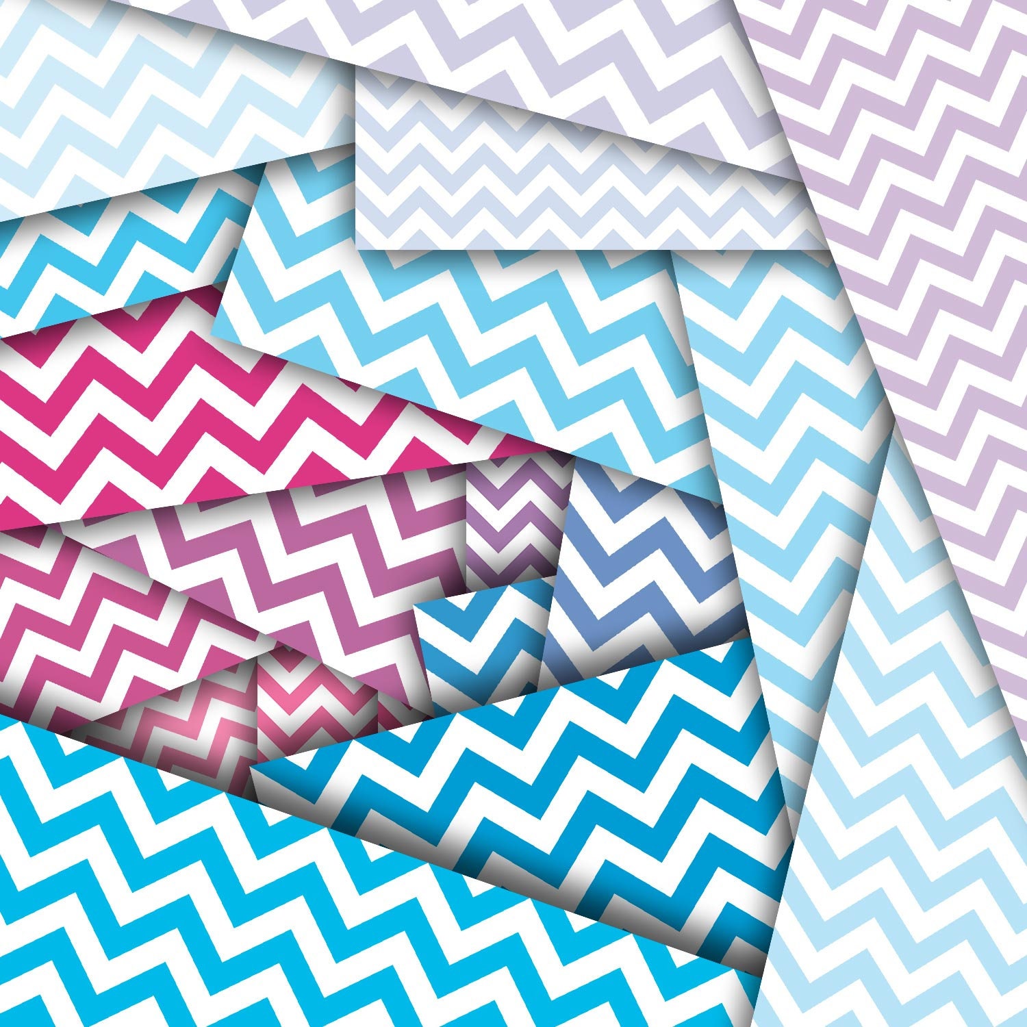 24 Chevron Patterns Pastel Colors - Digital Papers, Wallpapers ...
