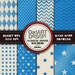 Blue Dream Patterns Digital Paper Pack - Distressed Colors and Surfaces ...