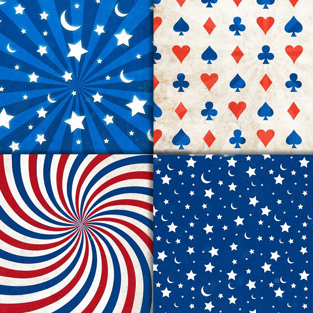 The Magician Vintage Patterns Digital Paper Pack 01 | Wallpapers ...