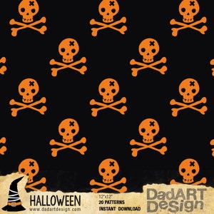 Halloween Patterns - Digital Paper Pack 05 - 20 Printable Sheets ...