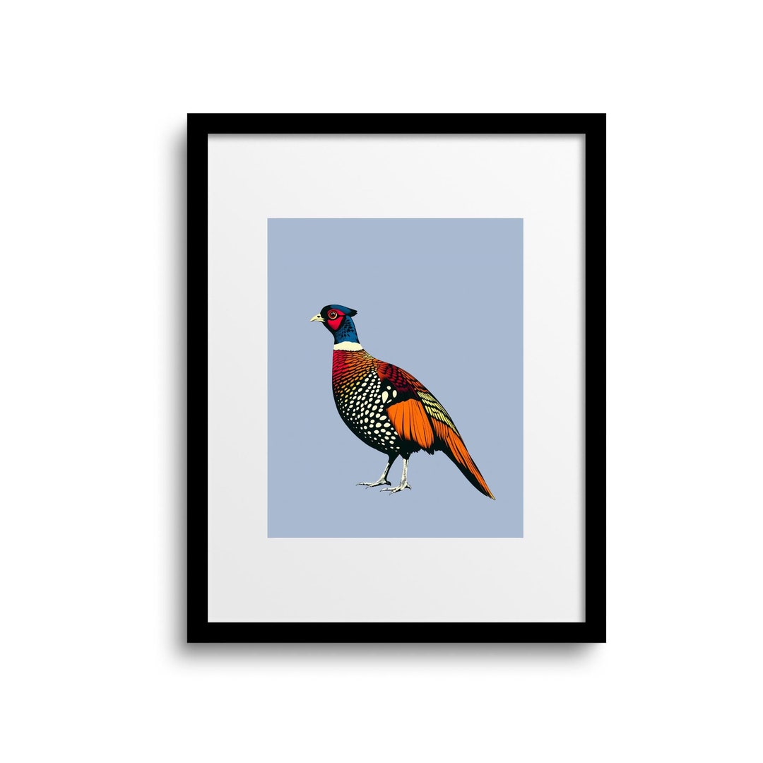 Pheasant PRINTABLE Wall Art | Pheasant Art Print | Bird Pop Art | Large ...