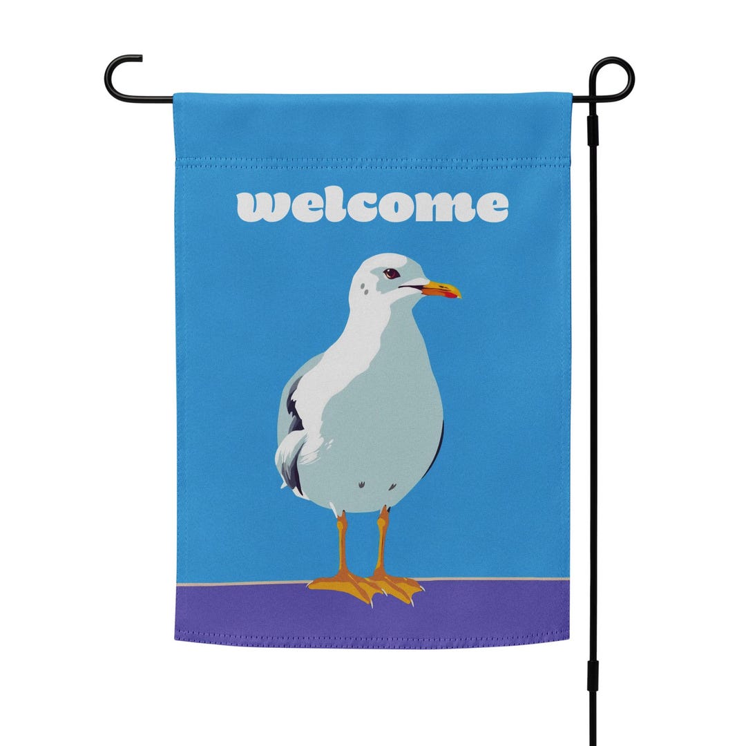 Seagull Welcome Flag | Seagull Garden Flag | Small Yard Flag | Indoor ...