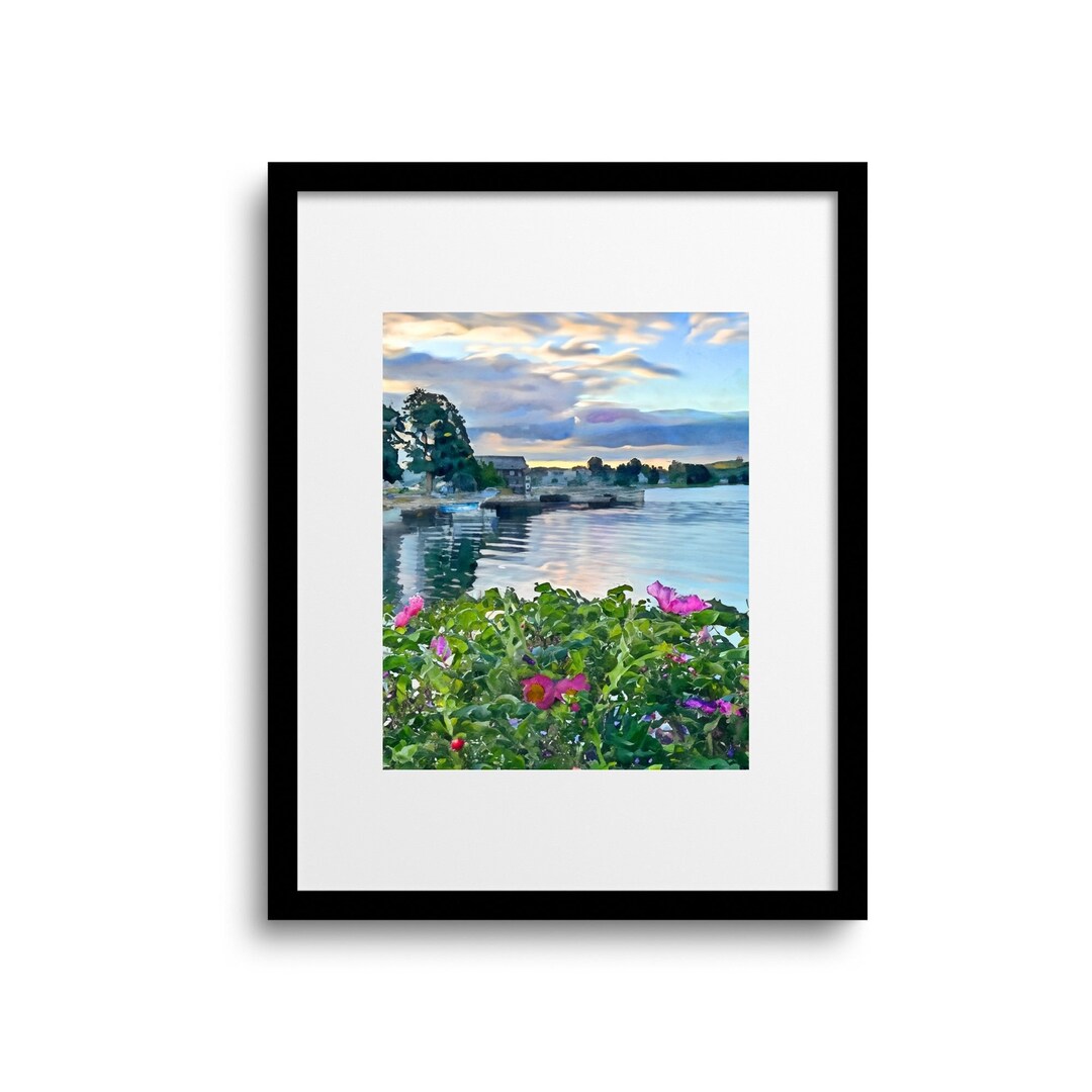 Beach Rose Watercolor | Rosa Rugosa Wall Art | Rose Hip Art Print | New ...