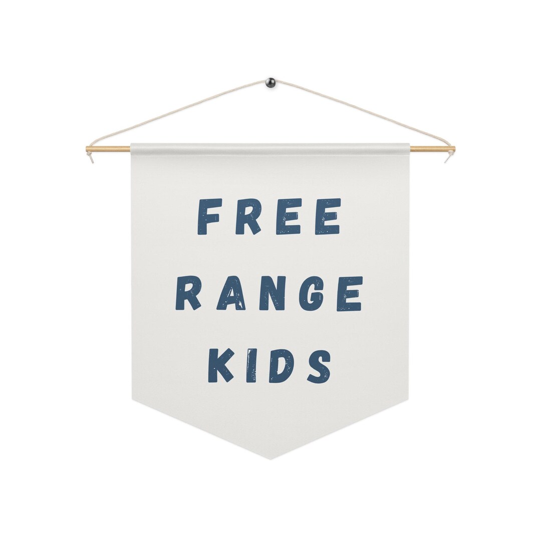 Free Range Kids Pennant Banner | Kids' Room Wall Hanging | Playroom ...