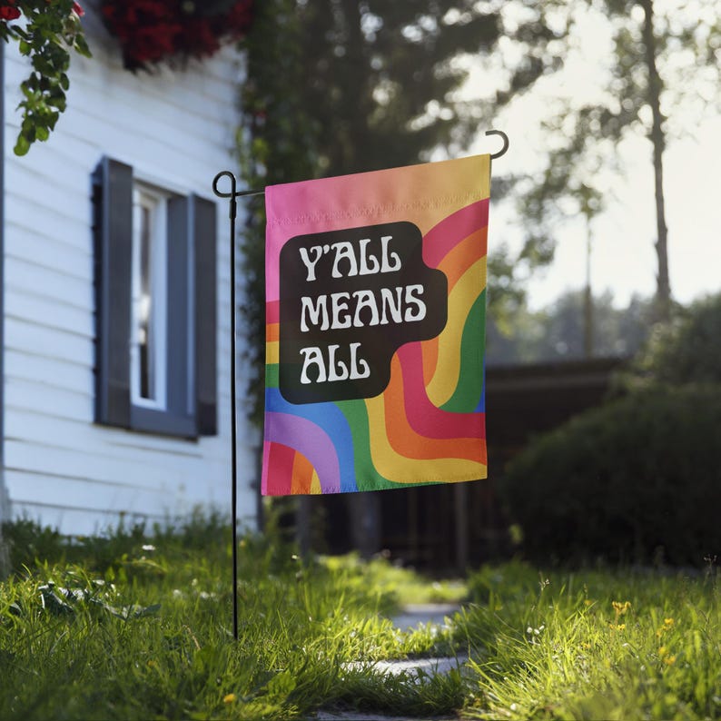 Y'all Means All Pride Flag | LGBTQ+ Flag | Garden Flag Yard Flag ...