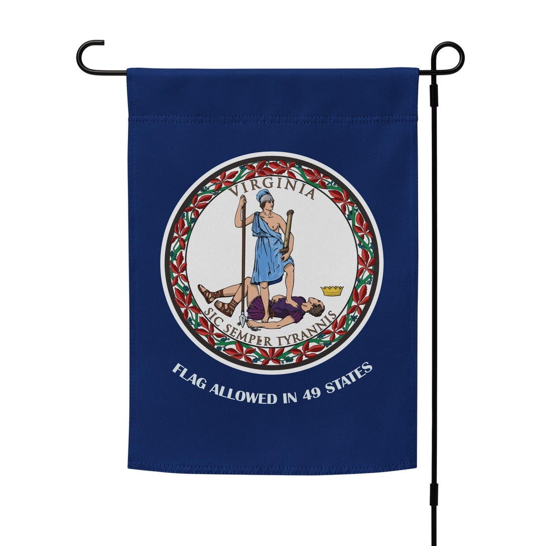 State Flag of Virginia Garden Flag | Banned in Texas, Allowed in 49 ...