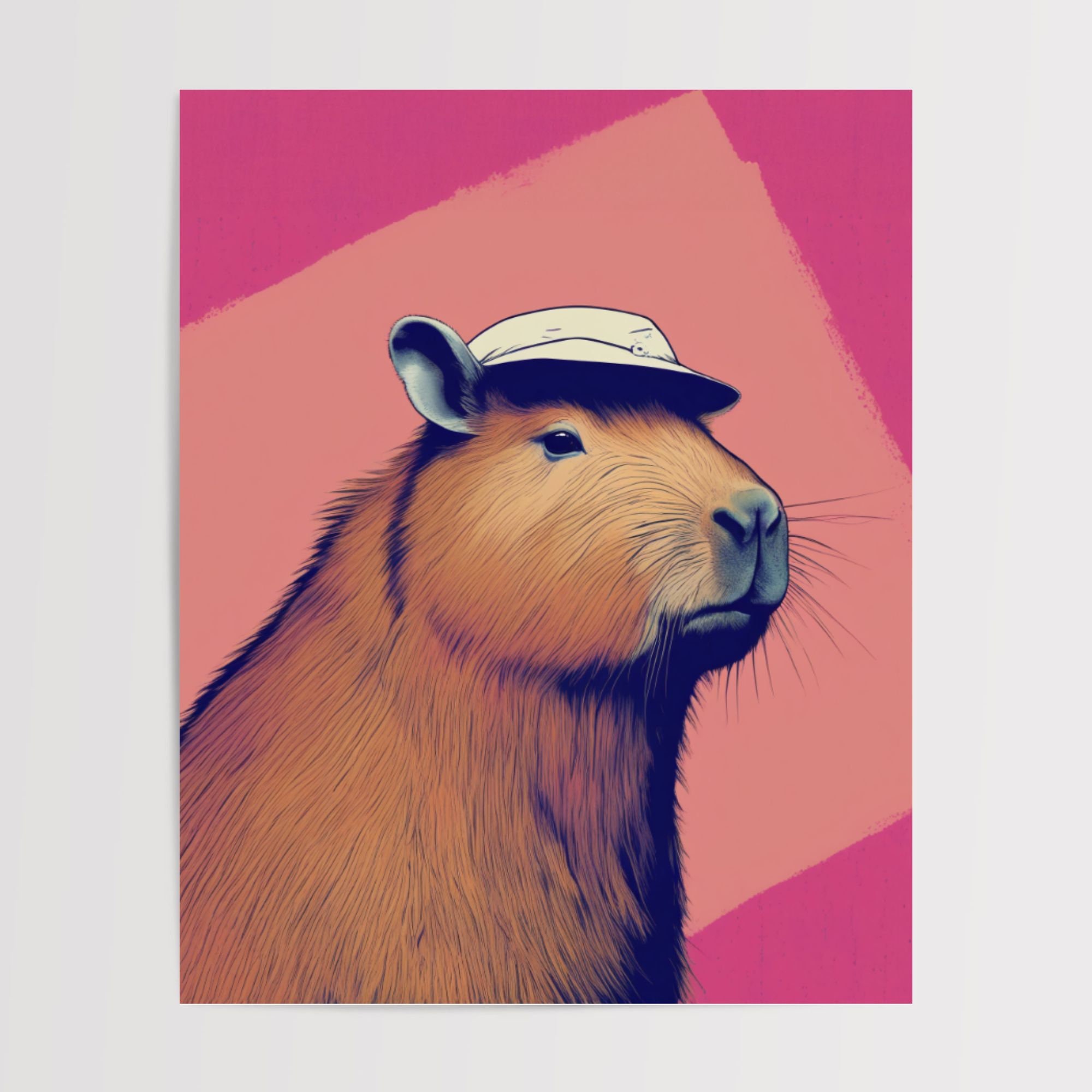 Pop-art Capybara Art Print Capybara Wall Art Cute Capybara Poster Wild ...