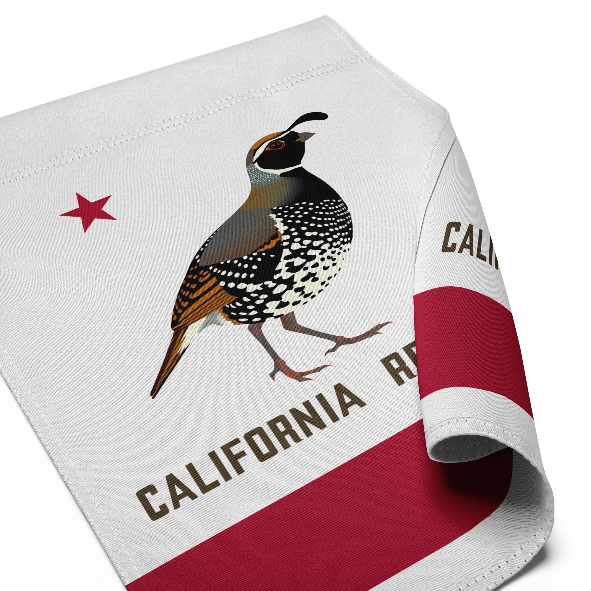 California Quail State Flag State Bird Valley Quail Garden Flag, Yard ...
