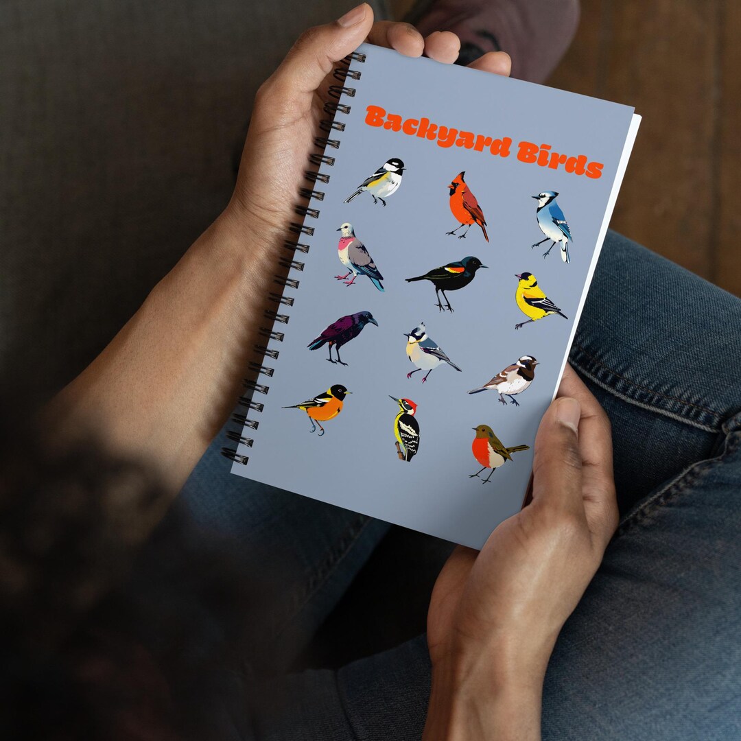 Backyard Birds Spiral Notebook | Backyard Bird Notebook | Small ...