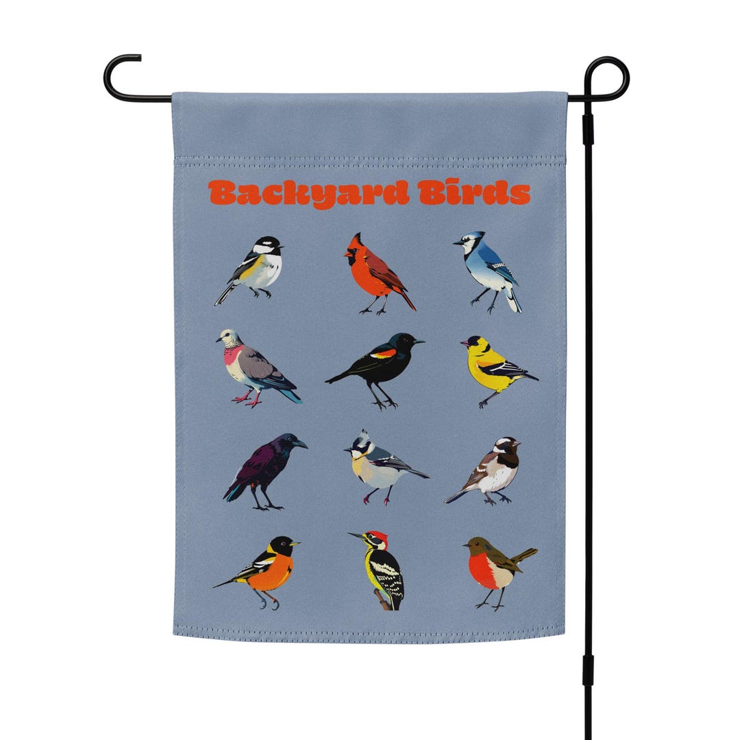 Backyard Birds Garden Flag | Bird Yard Flag | Gifts for Bird Lovers ...