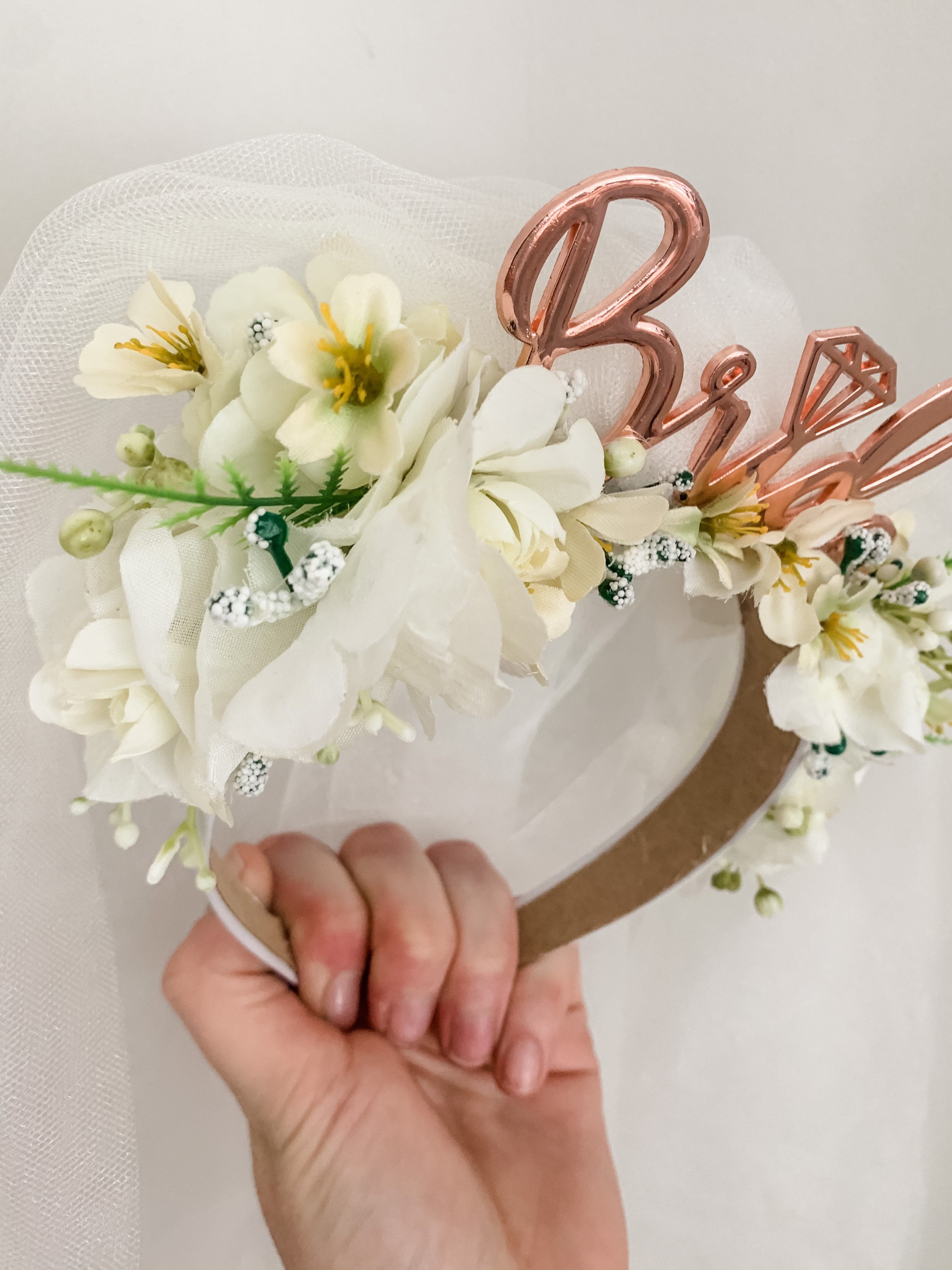 Bride to be crown bride to be flower headband bride to be | Etsy