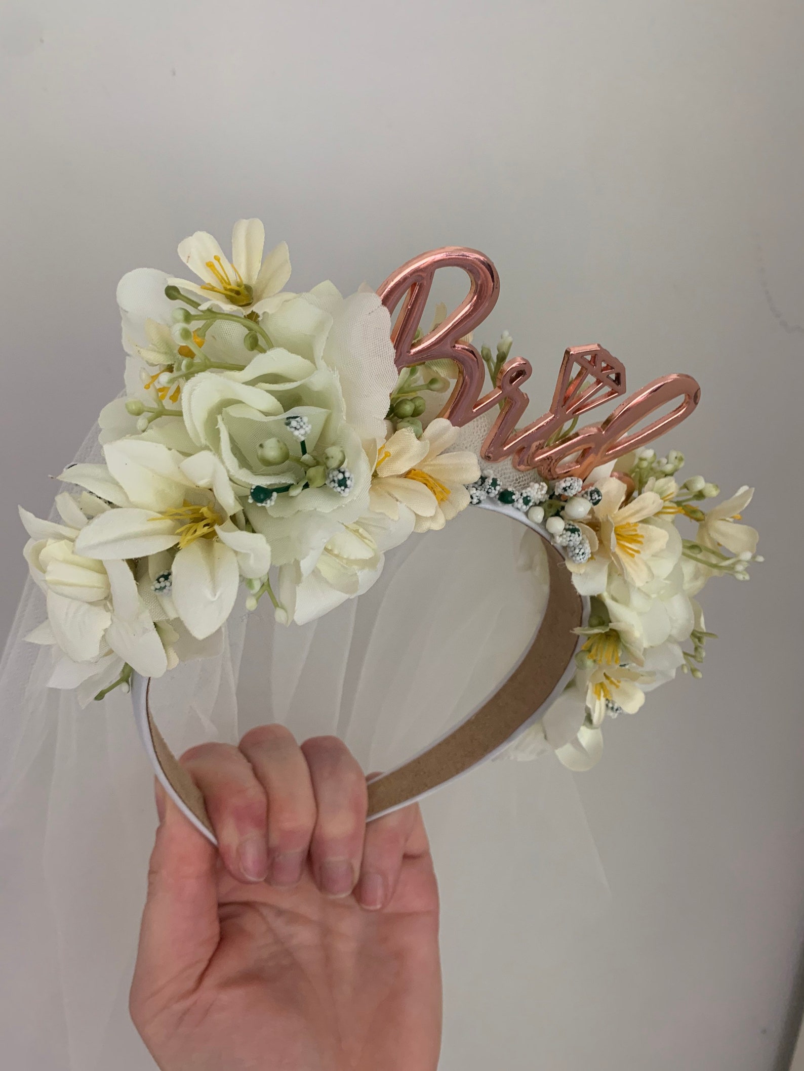 Bride to be crown bride to be flower headband bride to be | Etsy
