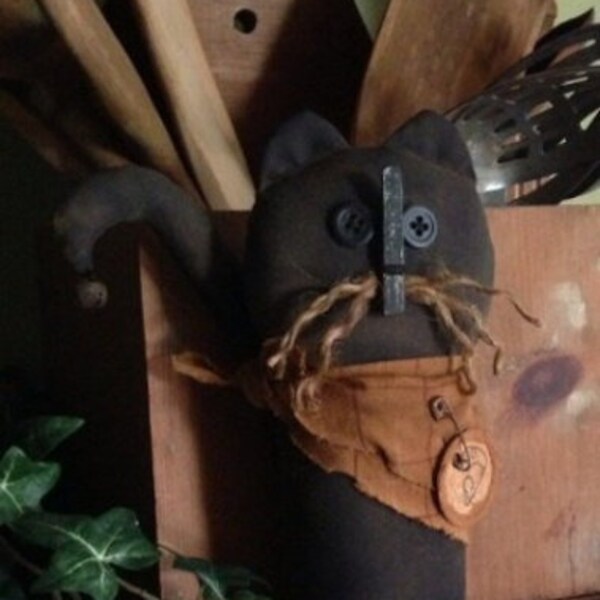 Primitive Cat - Etsy