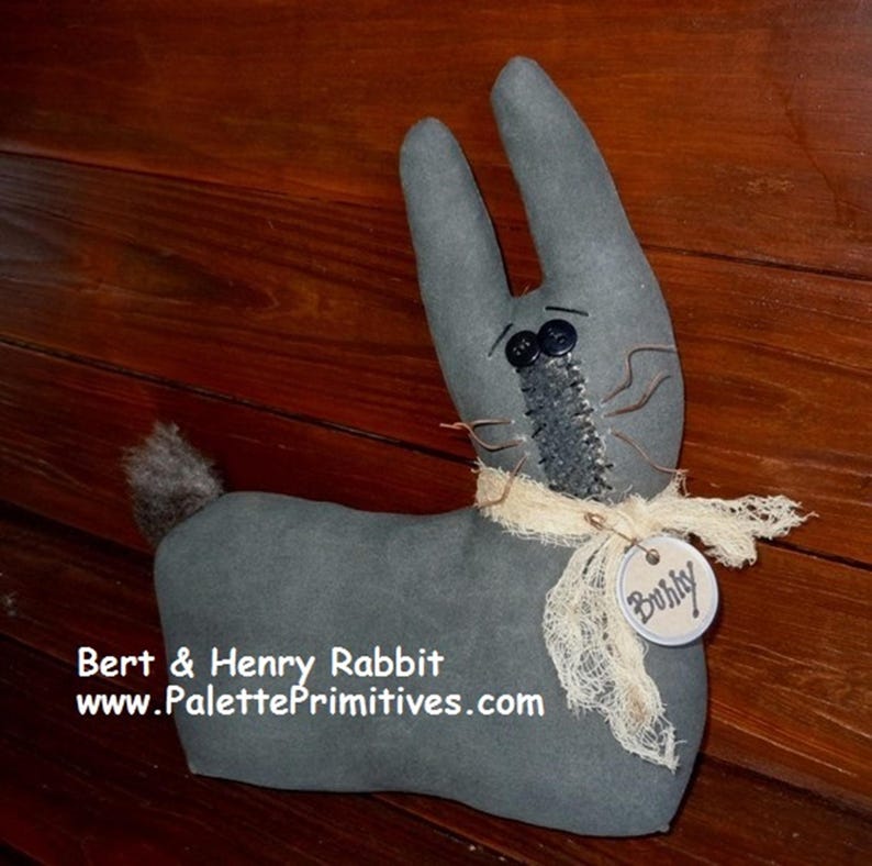 BERT & HENRY RABBIT - Instant Download E-pattern - Etsy