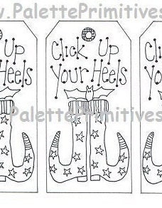 Printable Hang Tags, Click up Your Heels Hand Tag, Instant Download PDF ...
