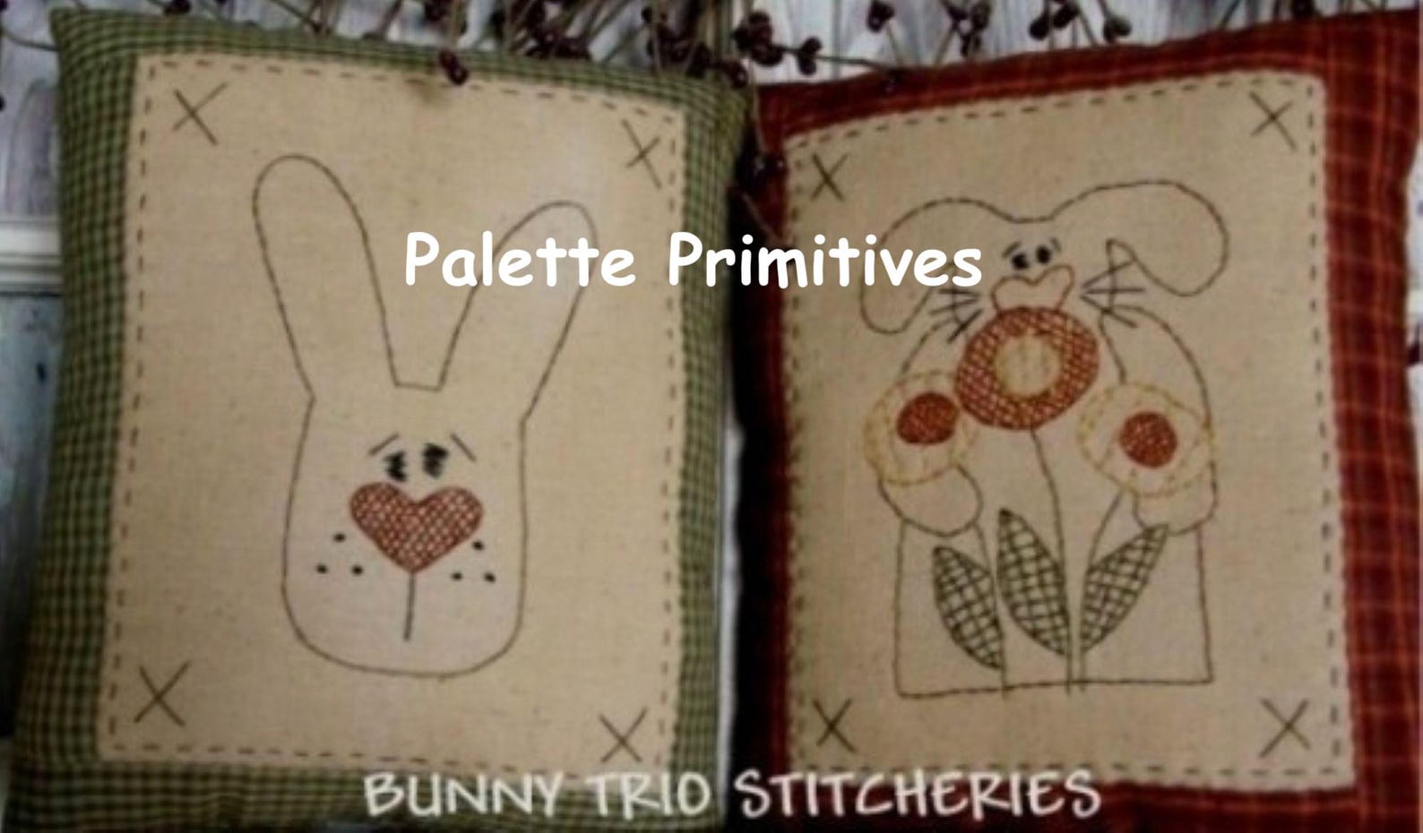 Bunny Trio Stitcheries E-pattern Instant Download - Etsy