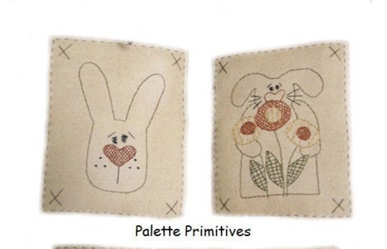 Bunny Trio Stitcheries E-pattern Instant Download - Etsy