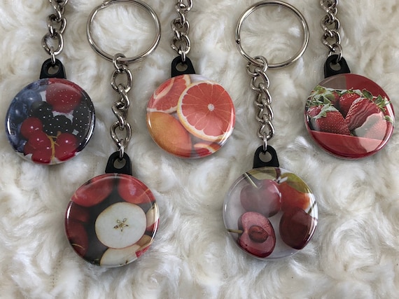 Fruit Themed Keychain Pin Set | Etsy