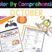 October Reading Comprehension Nonfiction Passages Color by ...
