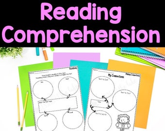 Venn Diagram Graphic Organizers Reading Comprehension Printable PDF - Etsy